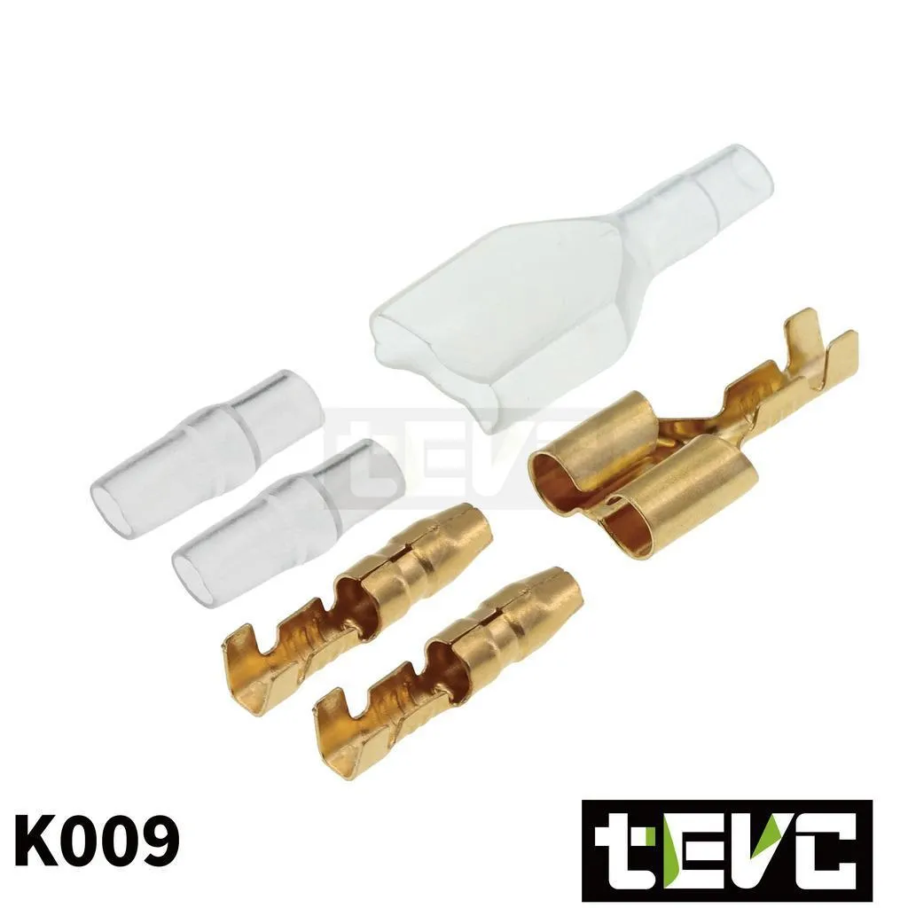《tevc》0.5-1.5mm² / 4.0mm子彈頭 一分二 電線對接端子 K009 E-ZEN、DEEN、VESSEL、ANEX、KTC ...